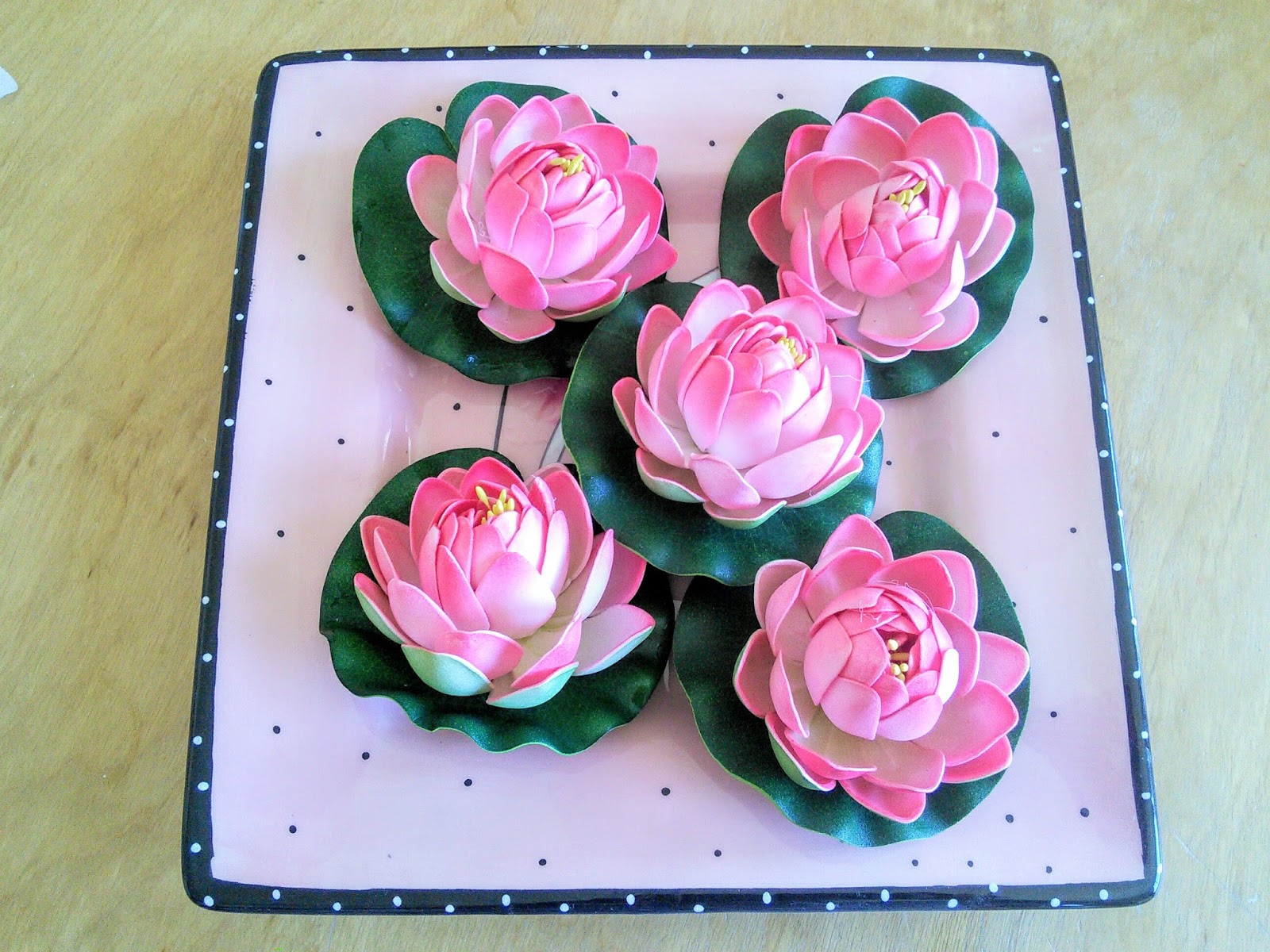 How would you decorate with these pretty Pink Floating Flowers