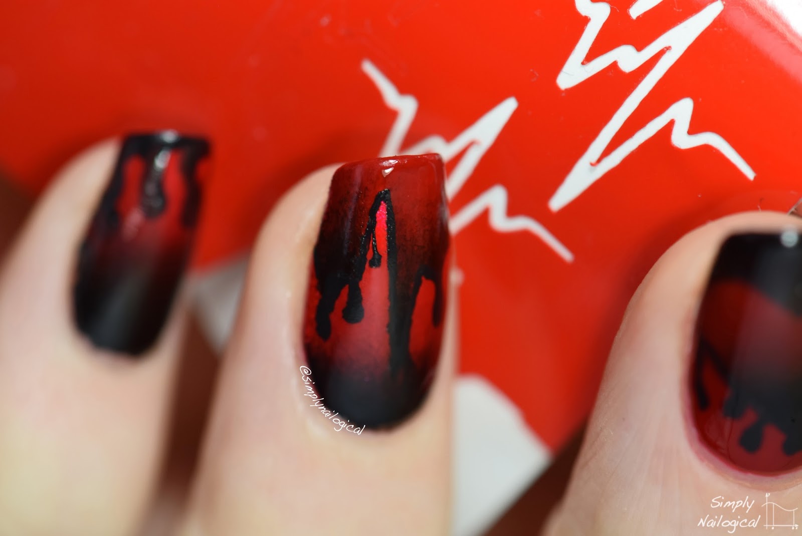 Simply Nailogical: It's a dark Valentine's Day... but a happy scaled ...