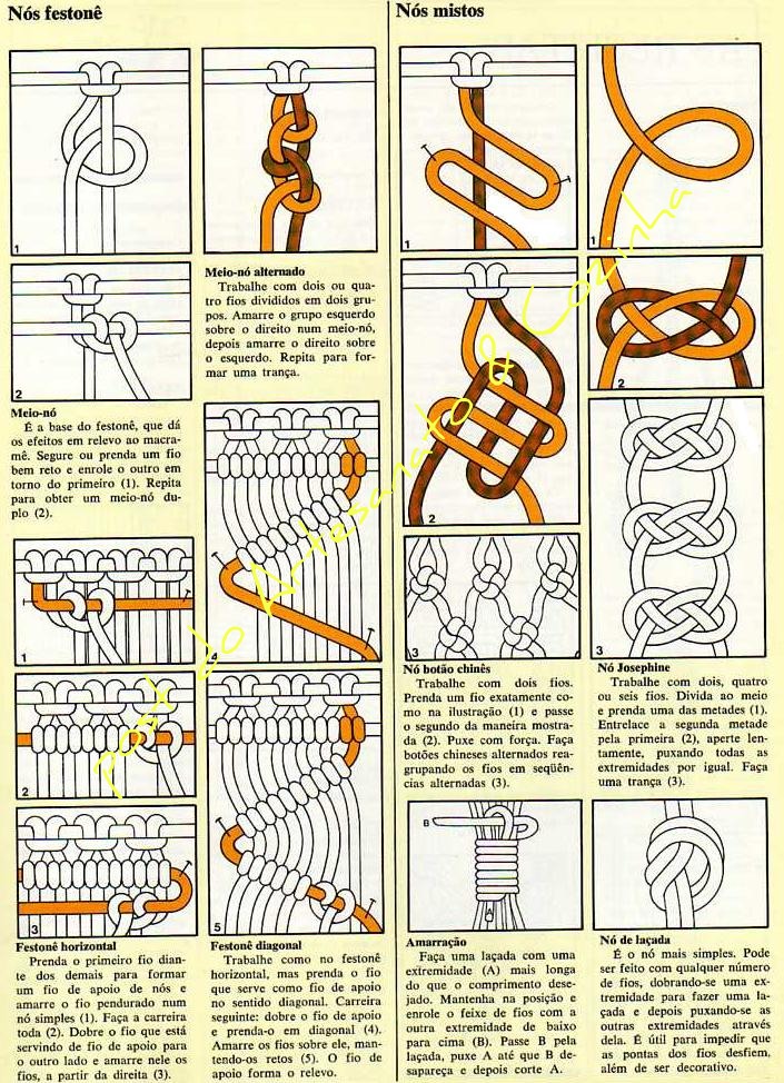 Artesanato & Cozinha !: Nós de Macramê
