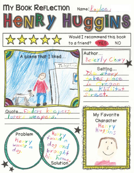 Welcome!: Book Club: Henry Huggins Final Projects!