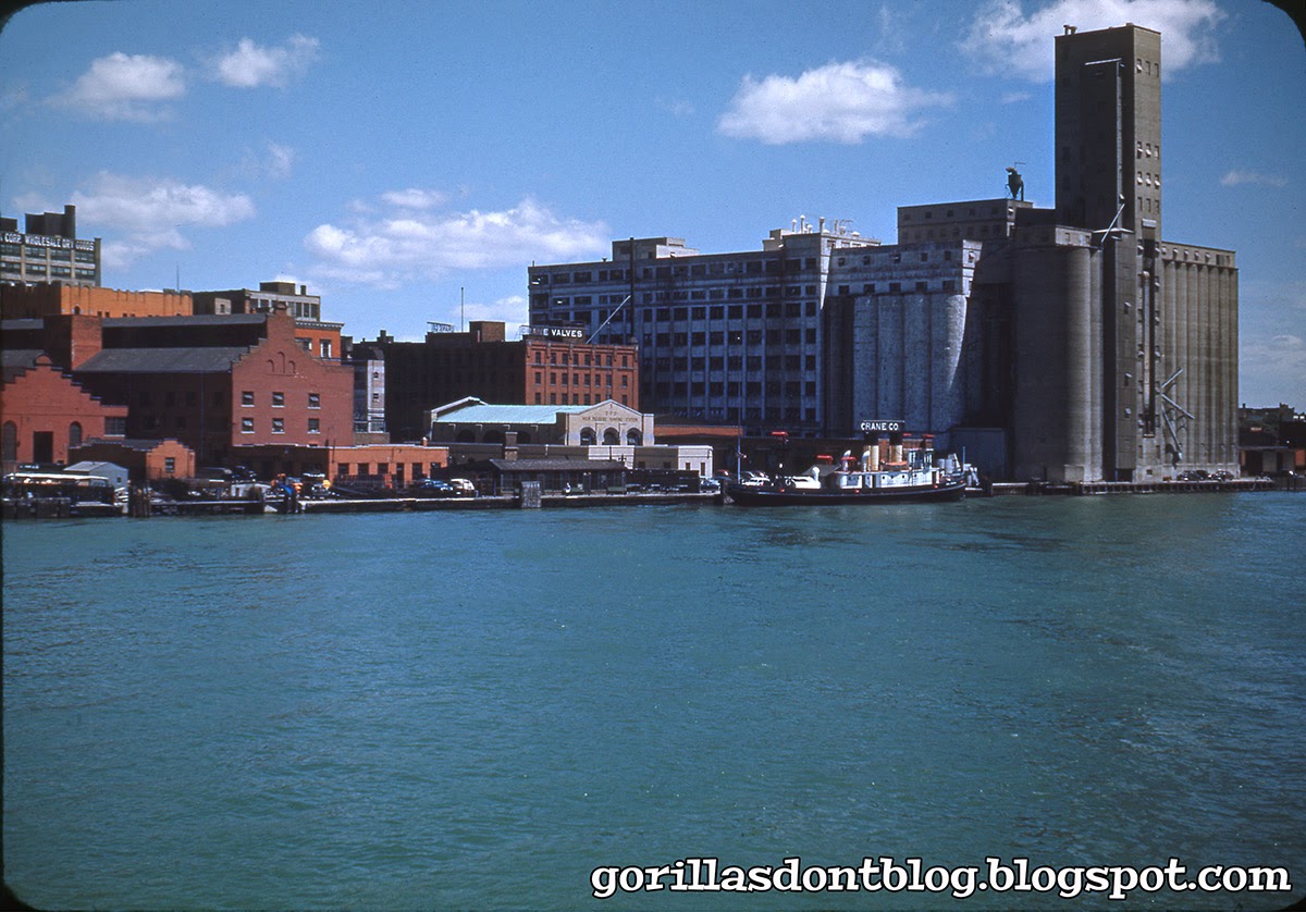 GORILLAS DON'T BLOG: Detroit Skyline, 1954