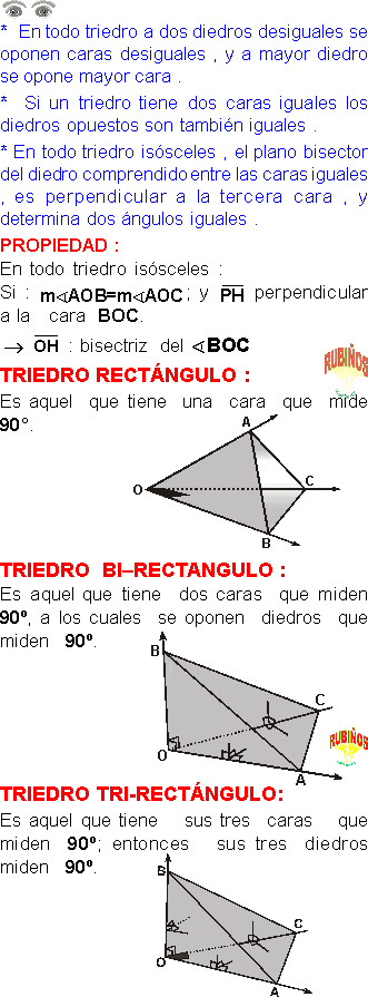 ÁNGULOS EN EL ESPACIO DIEDRO TRIEDRO ÁNGULO POLIEDRO PROBLEMAS ...