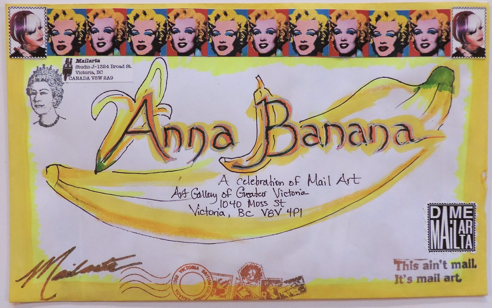 Mailarta's Mail Bag: Mail Out: Anna Banana . . A Celebration of Mail ...