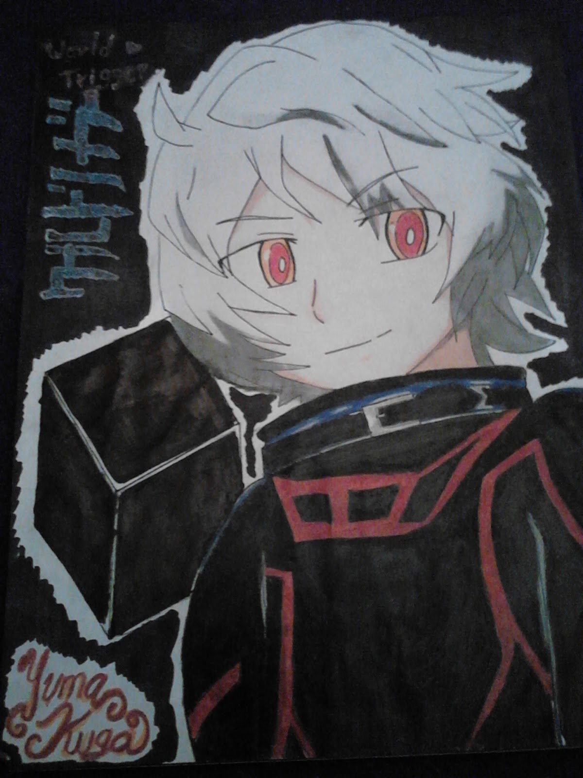 Dibujo Yuma Kuga... World Trigger!!