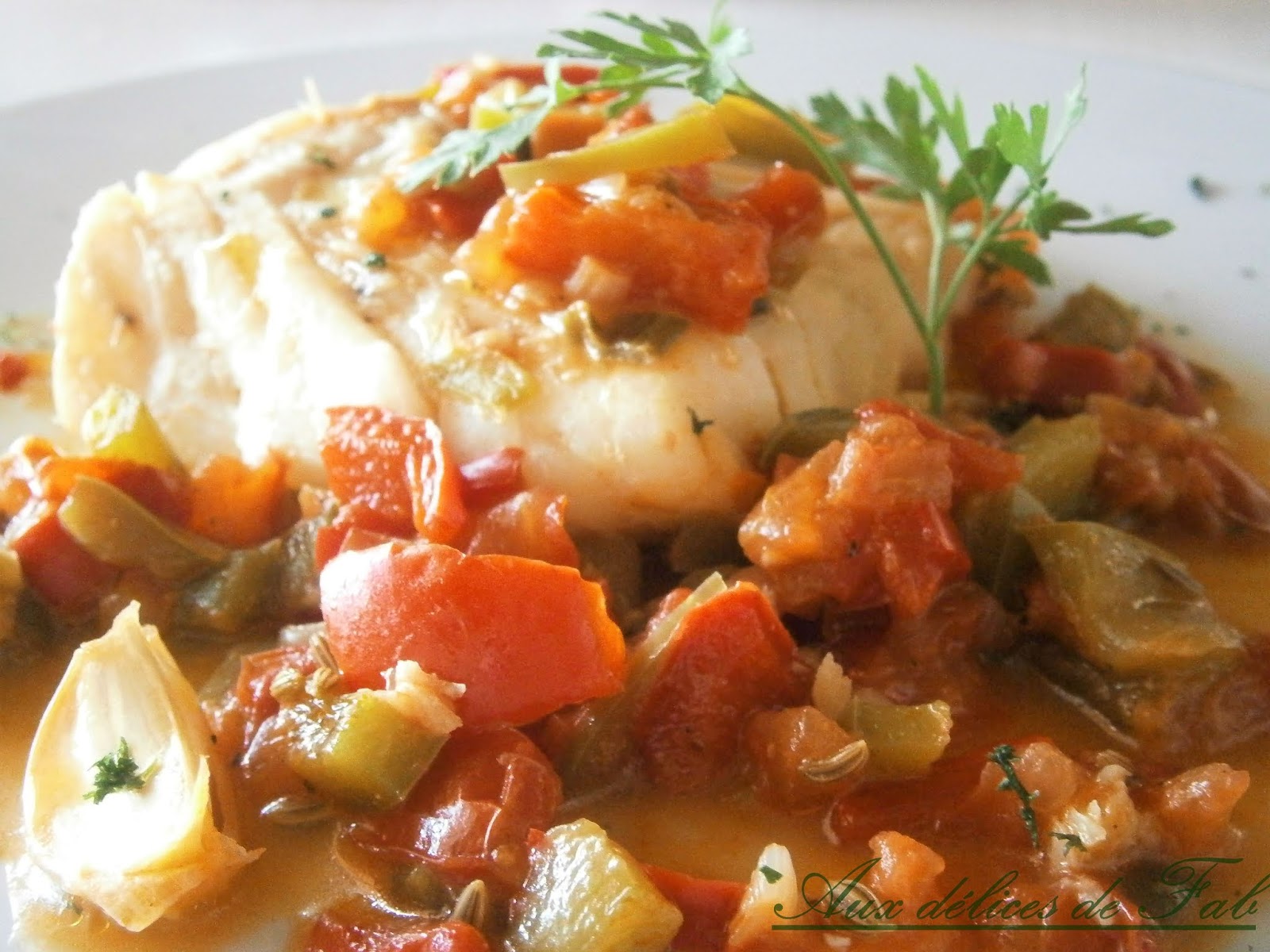 Aux délices de Fab: Cabillaud aux petits légumes d'été