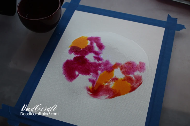 Watercolor Ink Galaxy Calligraphy Art!