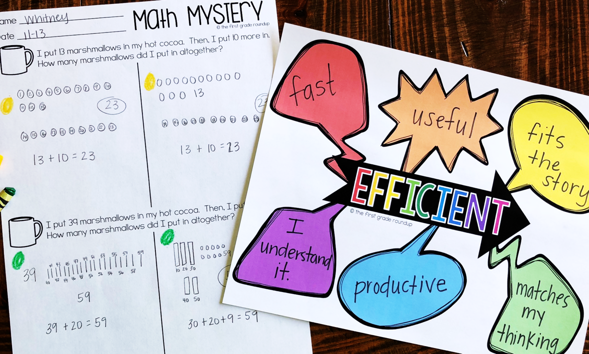 Using Efficient Math Strategies - The First Grade Roundup