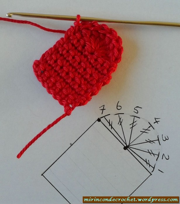 Ergahandmade: Crochet Heart + Diagrams + Pattern Step By Step
