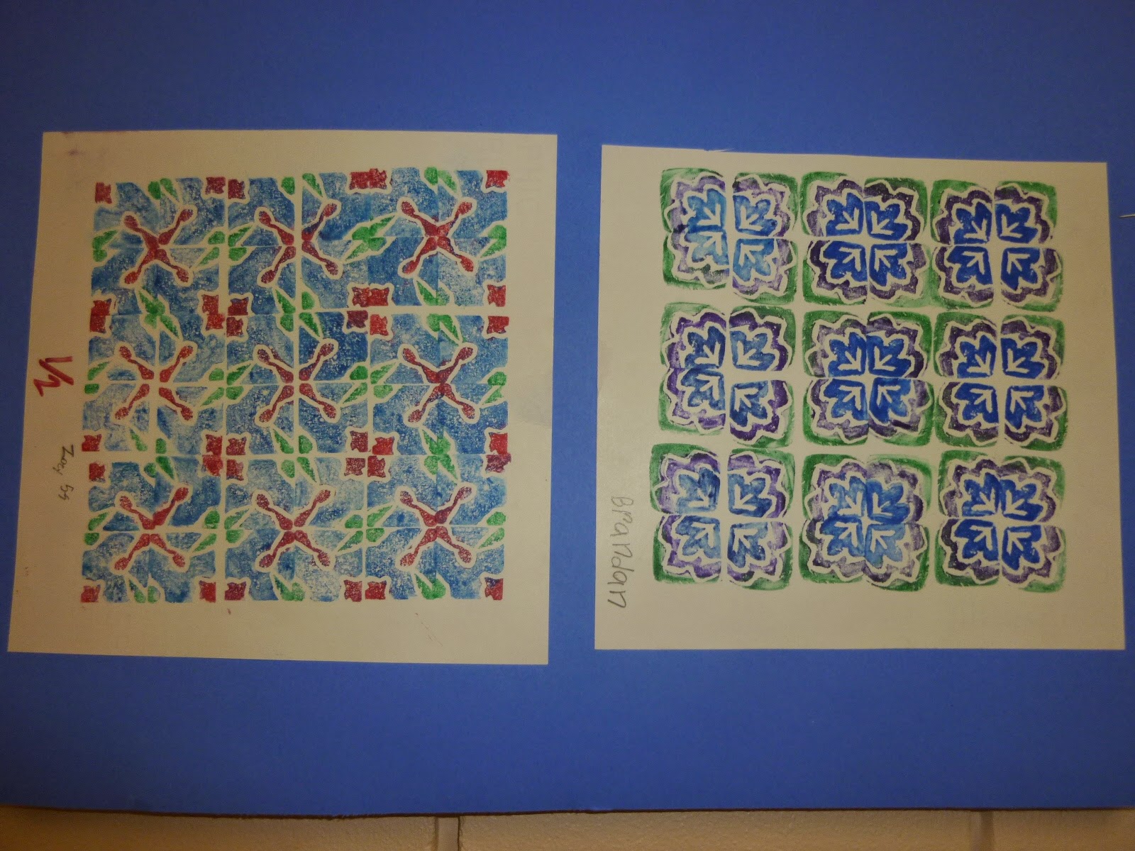 Mrs. Werner's Art Room: 5th Grade Printmaking