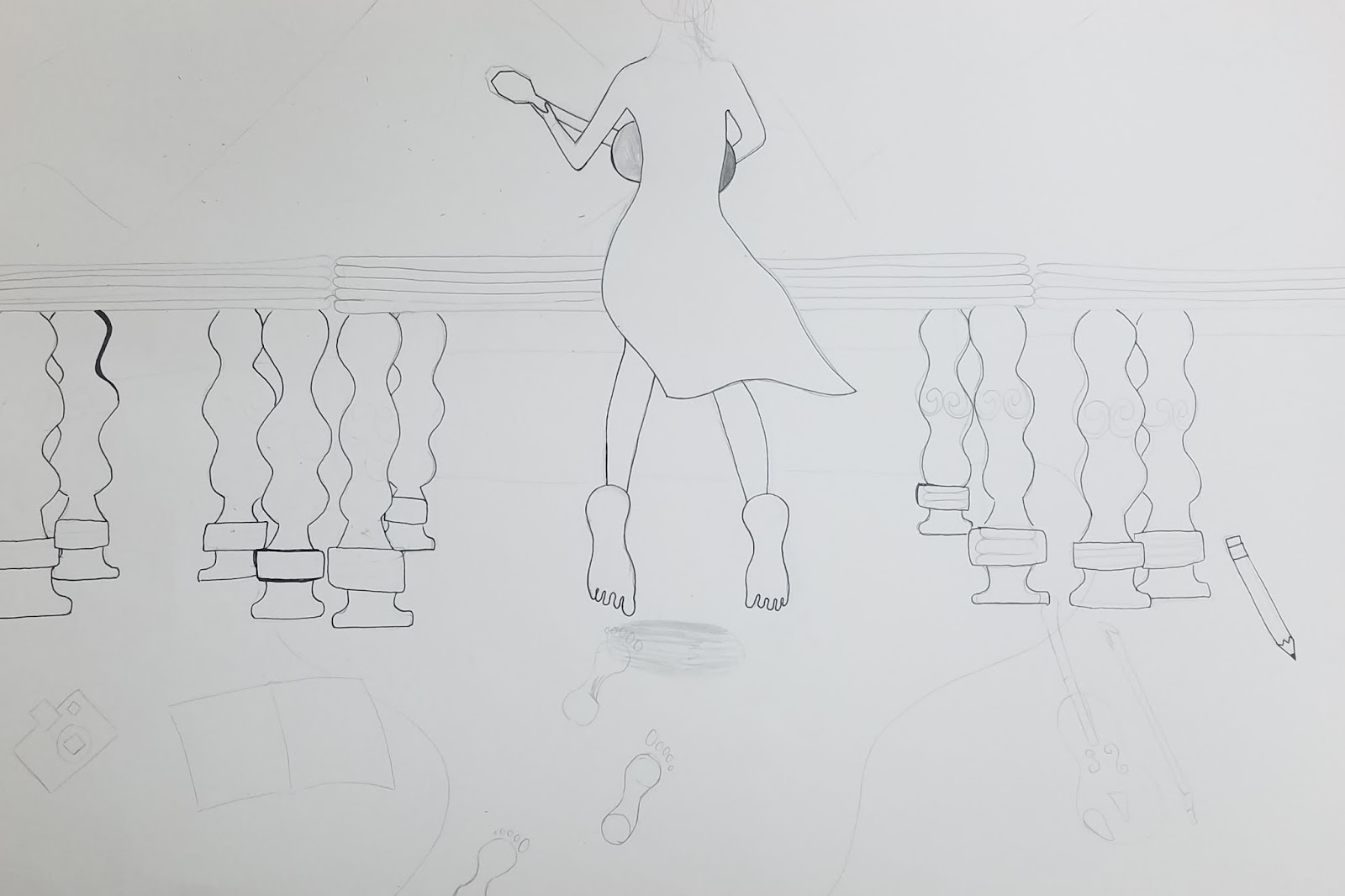 Jerdee's Art Classes: Drawing A | Shoe Drawings (Non-Traditional Self ...