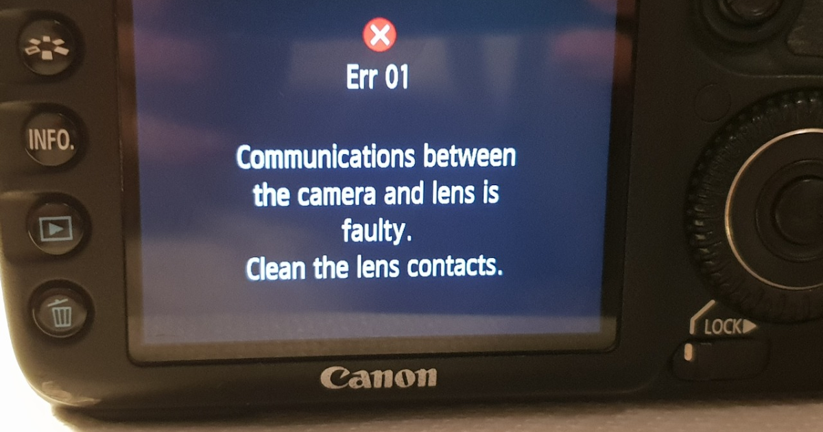 Mengatasi dan Penyebab Kamera Error 01 Canon | Blog Banten Kamera