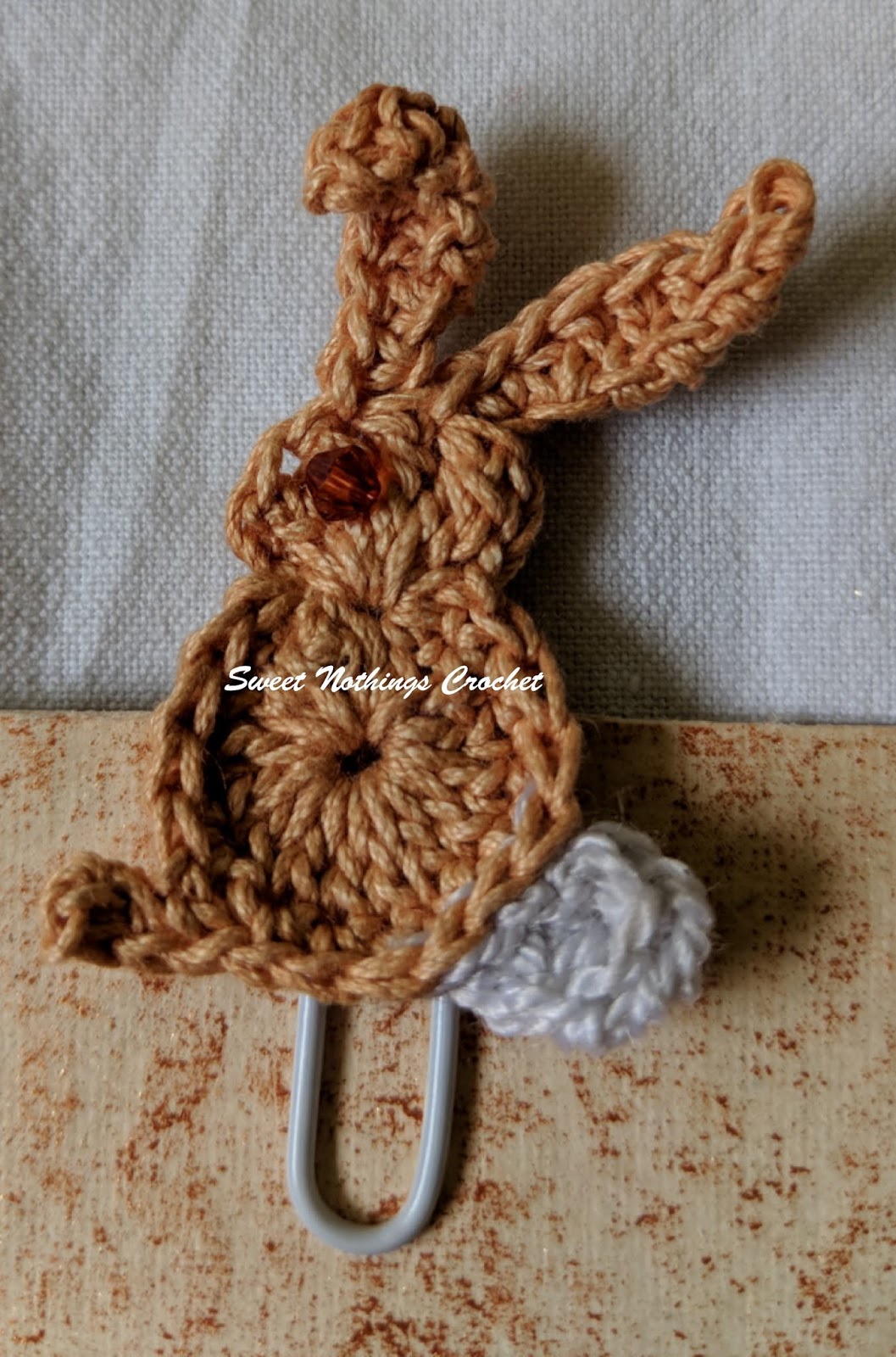 Sweet Nothings Crochet: RABBIT MOTIF : STATIONERY CLIP MOTIFS 22