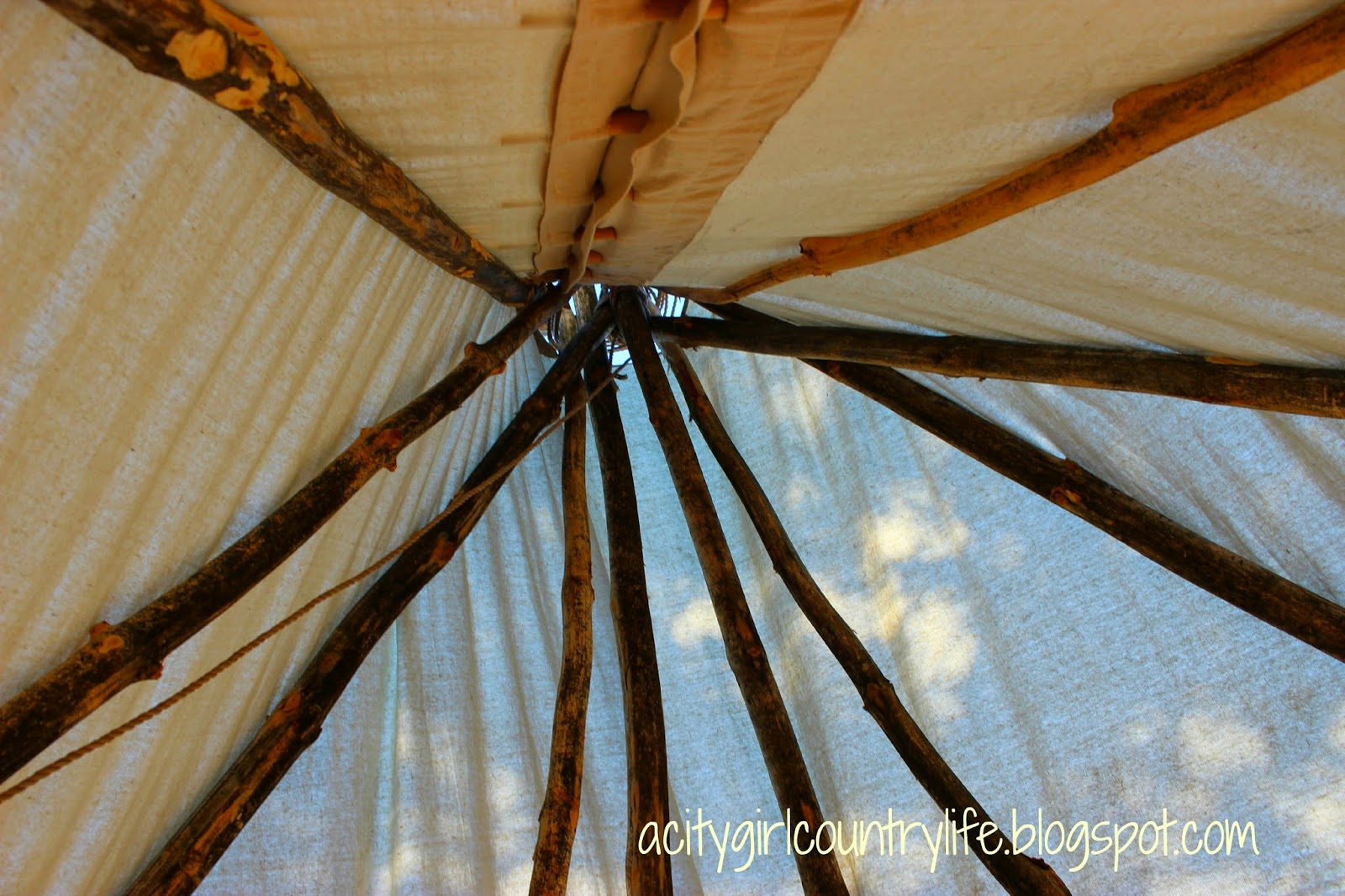 City Girl Country Life: Our Handmade Tepee