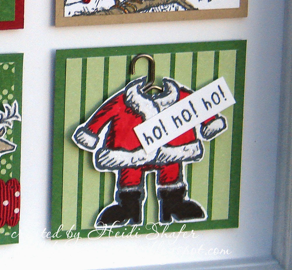 Mapleberry Musings: Stamped Art: Santa Frame