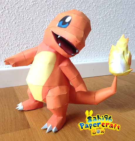 Pokemon: Charmander Papercraft | Paperized Crafts