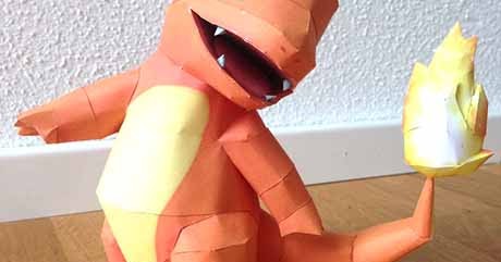 Pokemon: Charmander Papercraft | Paperized Crafts