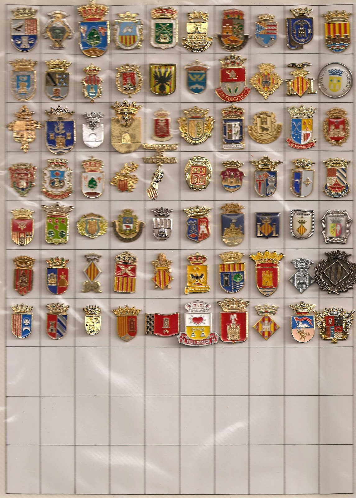 Caces Pins Collection: Heráldica de Valencia ( 70 pins )