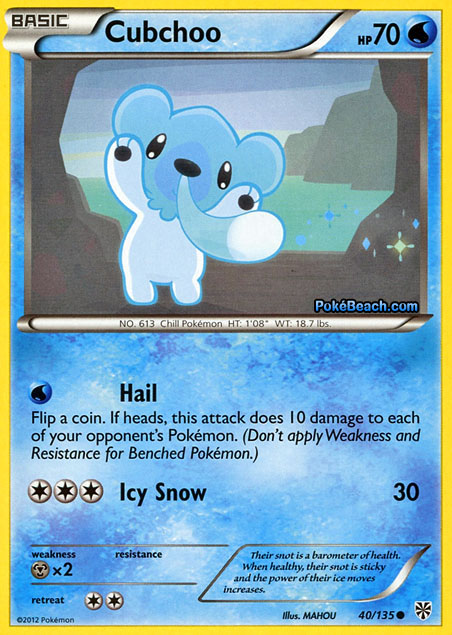 Cubchoo -- Plasma Storm Pokemon Card Review | PrimetimePokemon's Blog