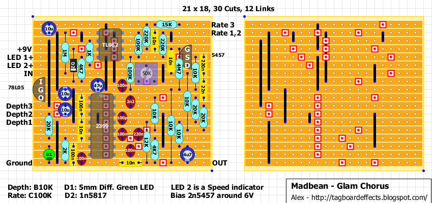 Guitar FX Layouts: Madbean Glam (Chorus)