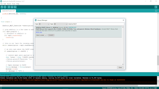 Arduino-er: Standalone ESP8266/ESP-12 to read Adafruit IO feed