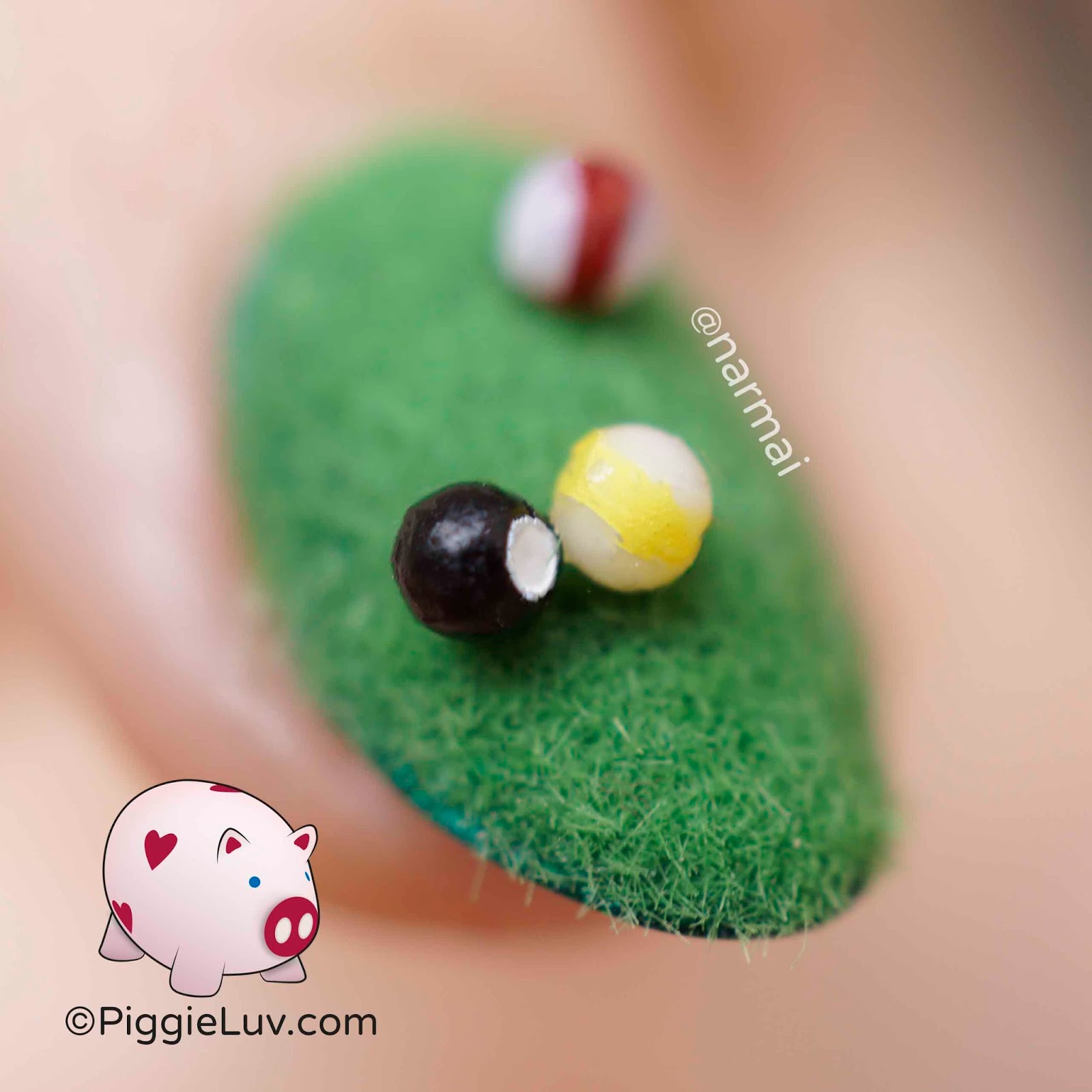 PiggieLuv: Pool table nail art