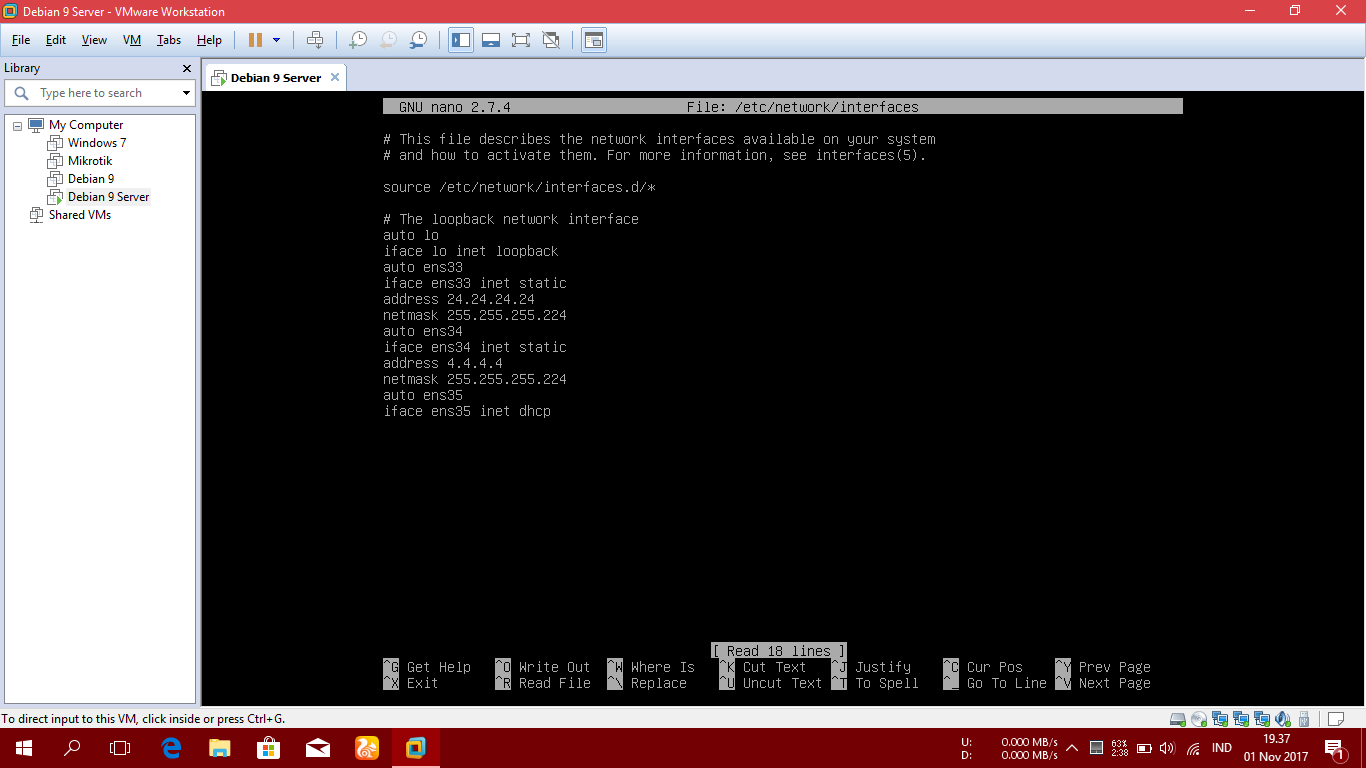 Cara Konfigurasi DHCP-Server Pada Debian VMware ~ Technology, Computer, Network Articles