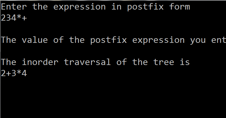 C Code To Implement Postfix Expression Tree Coders Hub Android Code