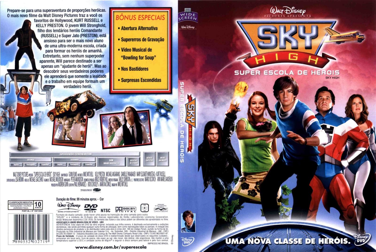 Capas Filmes Aventura: Sky High - Super Escola de Heróis