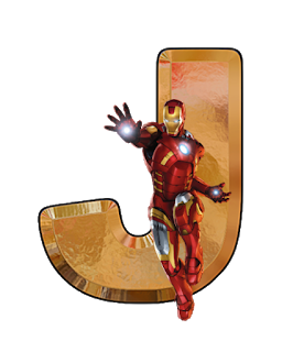 Abecedario con Iron Man. Iron Man Alphabet. - Oh my Alfabetos!