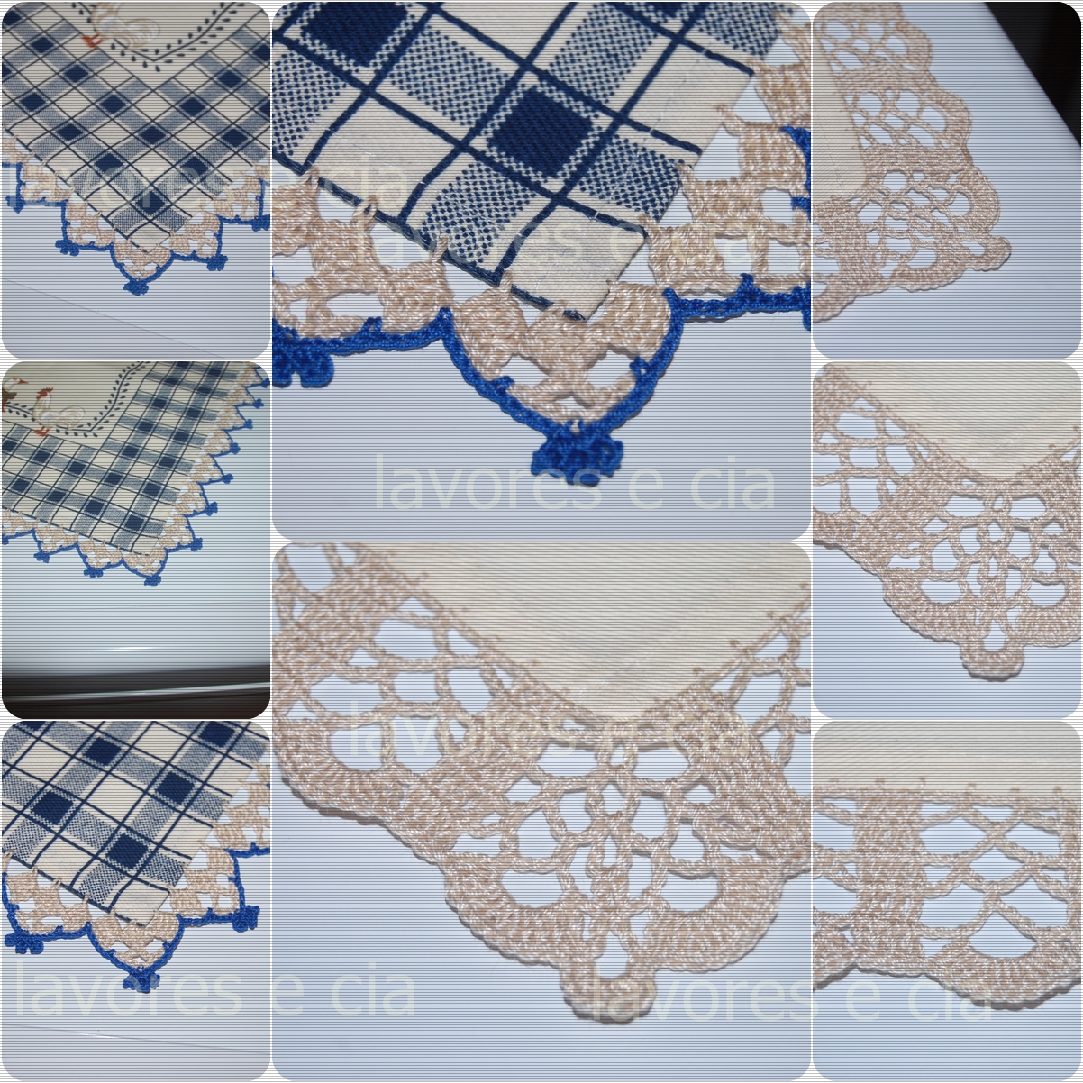 lavores e cia: Panos com crochet