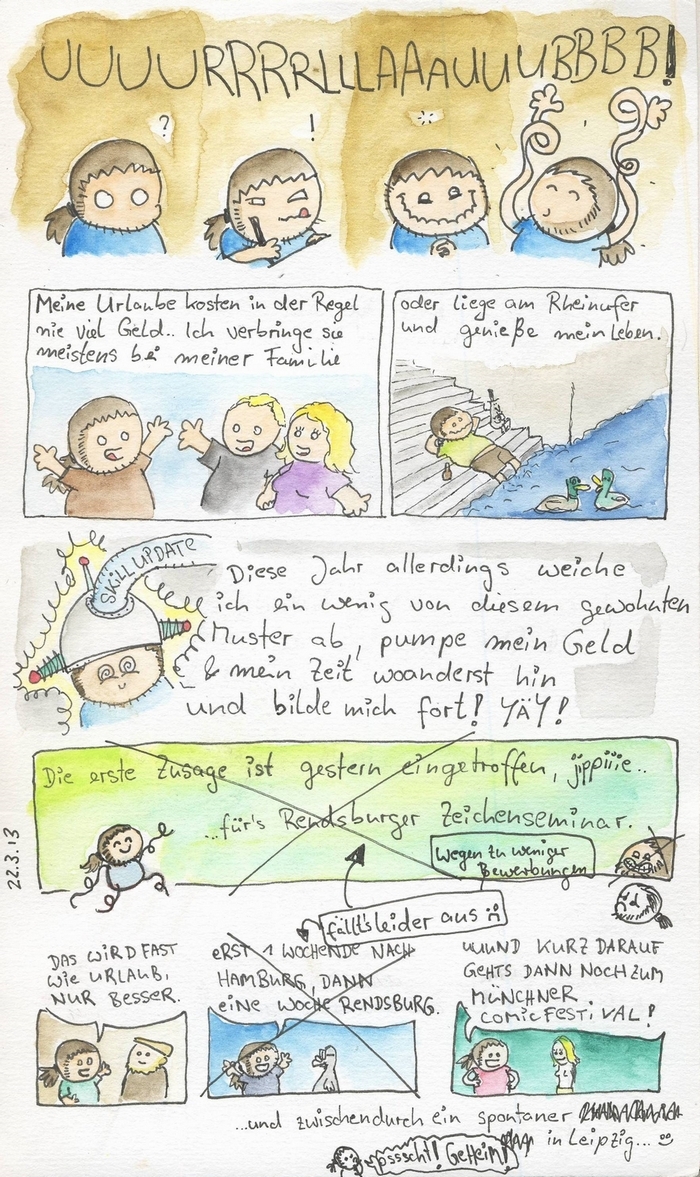 nichts halbes und nichts ganzes...: Bildungsurlaub (bzw. leider doch nicht)