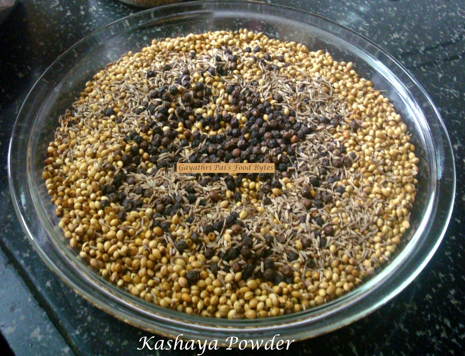 Gayathri Pai's Food Bytes: Kashaya Powder - 2.