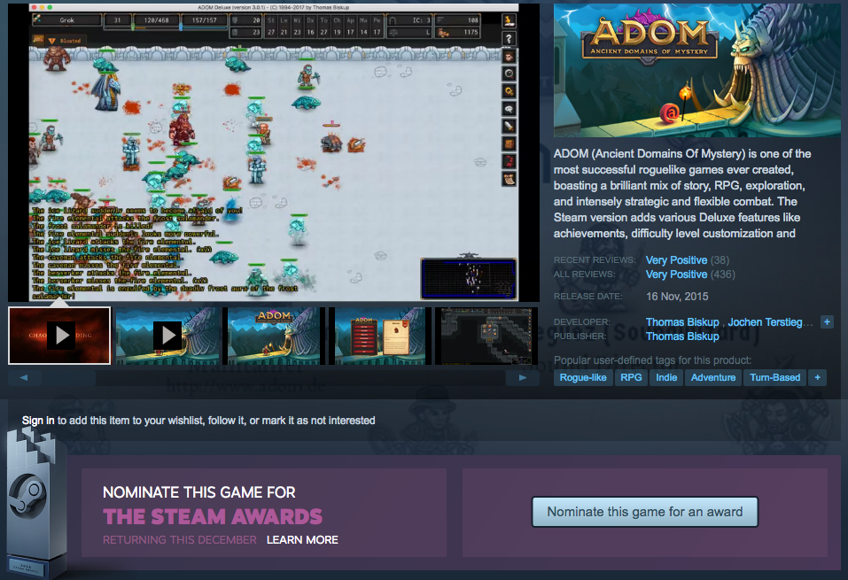 The Official Blog for ADOM (Ancient Domains Of Mystery): Nominate ADOM ...