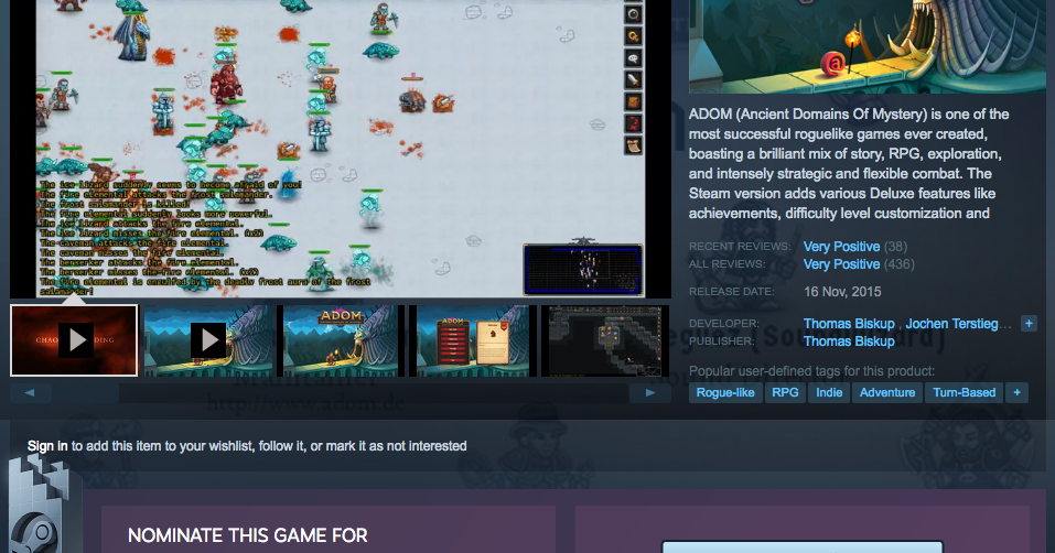 The Official Blog for ADOM (Ancient Domains Of Mystery): Nominate ADOM ...