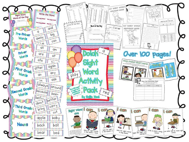 Teaching With a Passion: NEW! Sight Word Activity Pack