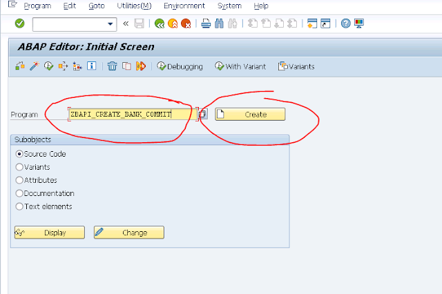 SAP TECH: Calling BAPIs from SAP-ABAP ( BAPI_CREATE_BANK and BAPI ...