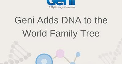 Genea-Musings: Geni Adds DNA to the World Family Tree
