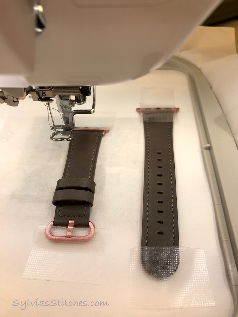 ASG Retreat 2018 - Embroider on a Watch band - Sylvia's Stitches