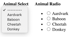 Django talk: Re: Using a RadioSelect widget with ModelChoiceField