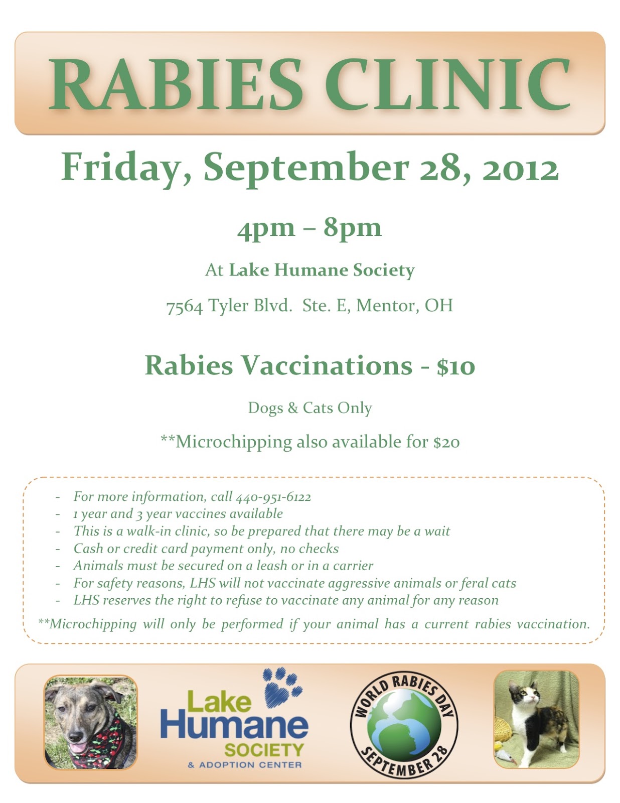 Lake Humane Society: Rabies Clinic