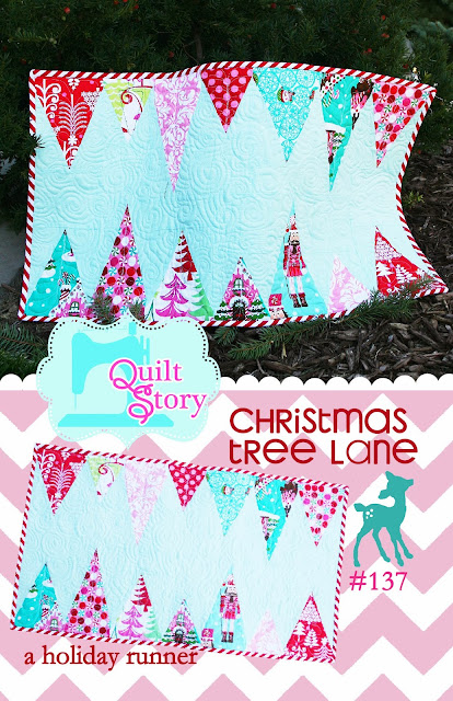 Quilt Story: Christmas tree lane, a Christmas runner...