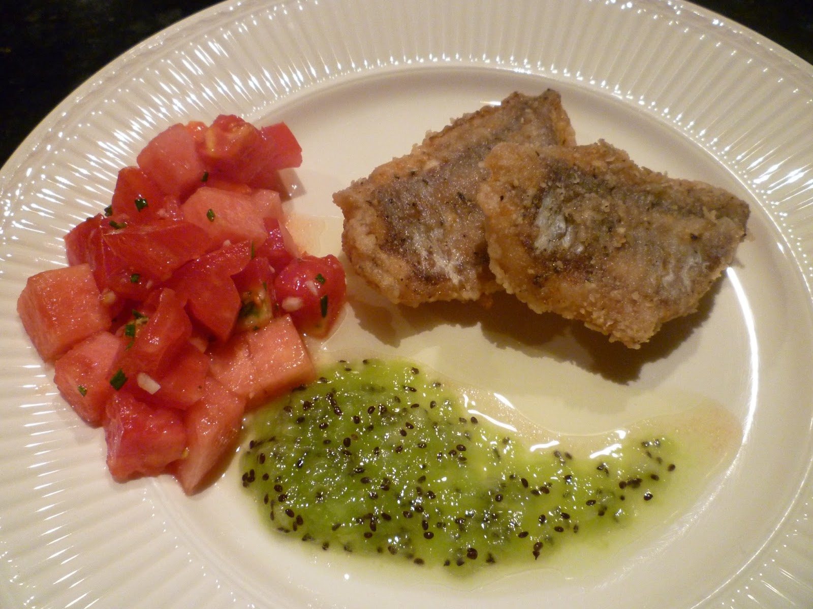 YOSHIKOlicious Beauty: Deep Fried Sea Robins with Kiwi Sauce ホウボウのから揚げ ...