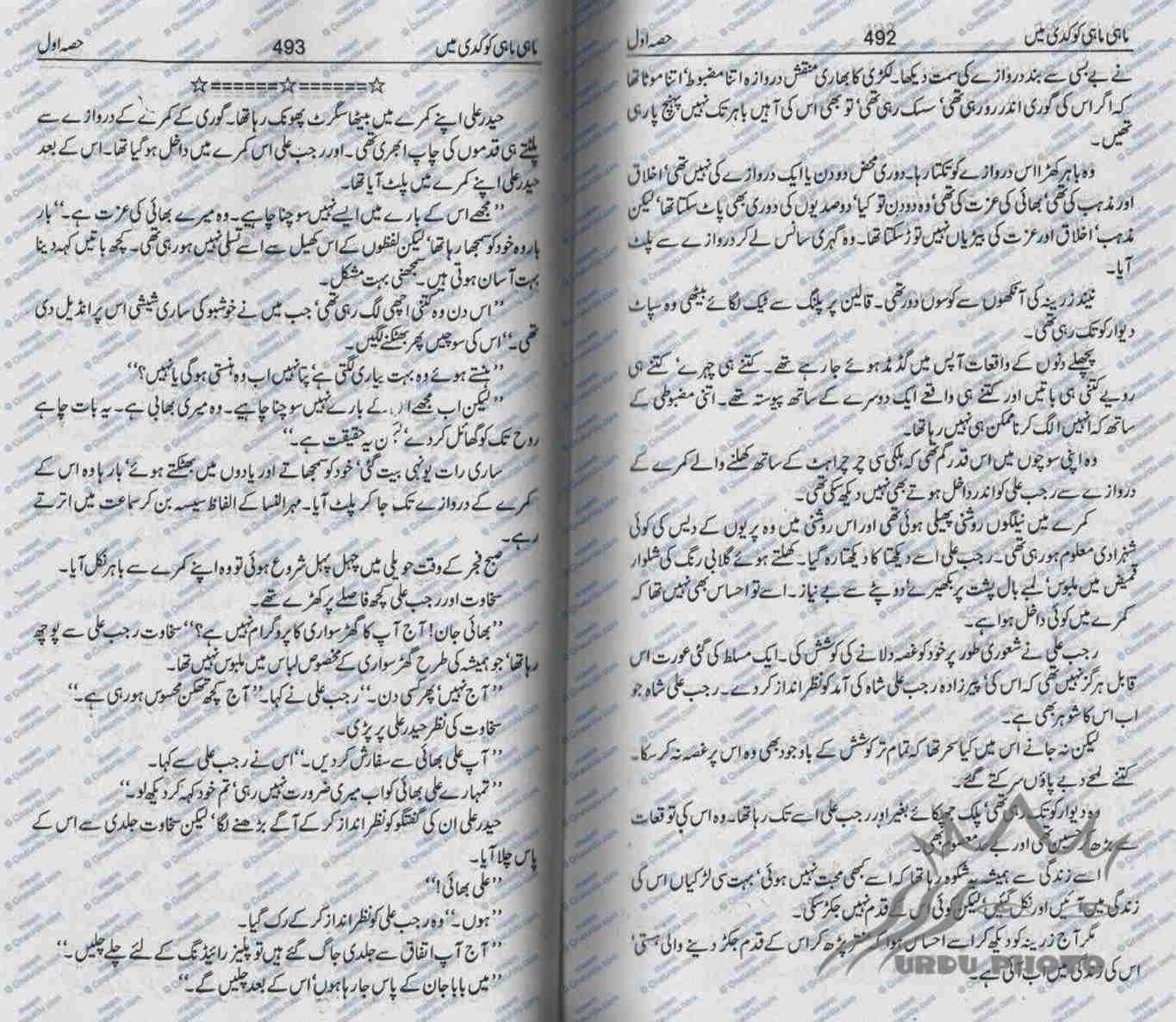 Free Urdu Digests: Mahi Mahi Kook Di Men novel by Huma Kokab Bukhari ...