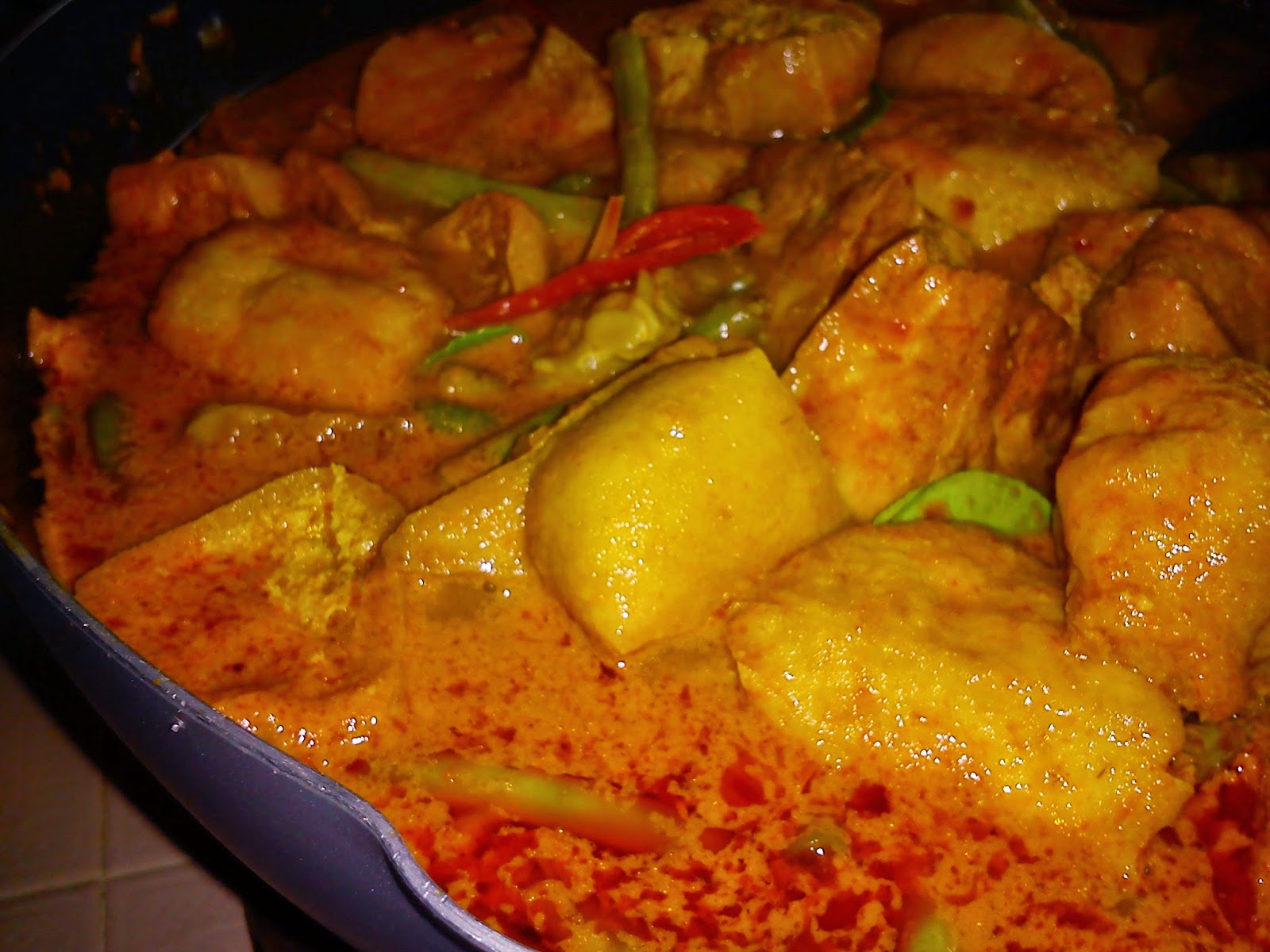 Cooking Pleasure: Fried Tempe, French Beans and Lemongrass Curry