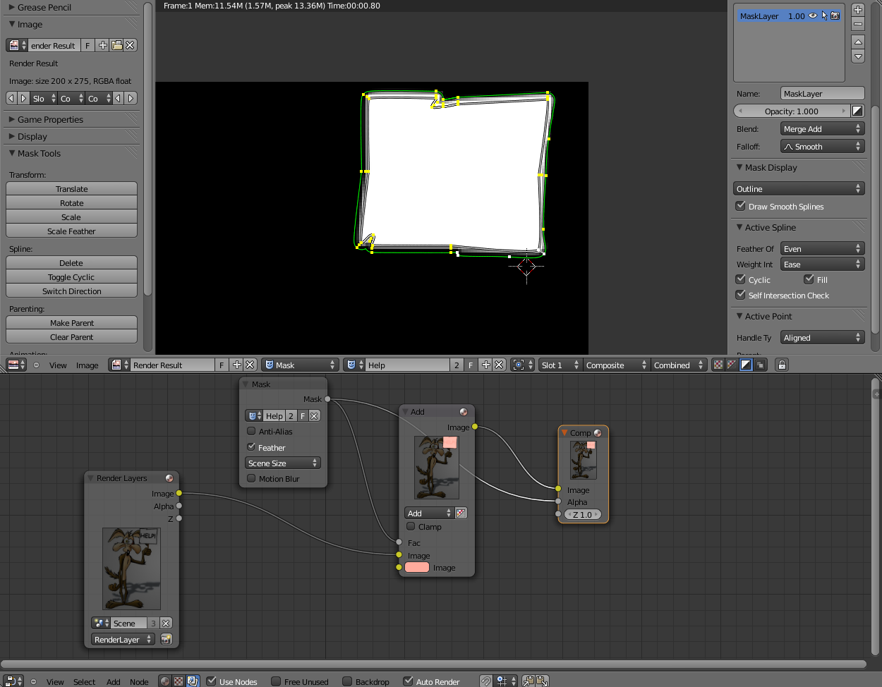Blender 2.64 - Tutorial - Intro to Masking (Rotoscoping)