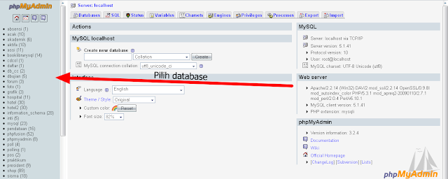 Cara Memindahkan Database (Export Dan Import) MYSQL Dengan PHPMYADMIN ...