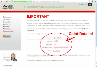 KERJA ONLINE: LIBERTY RESERVE