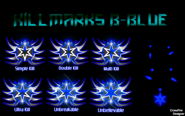 Kill Mark - B-Blue ~ CrossFire Designer