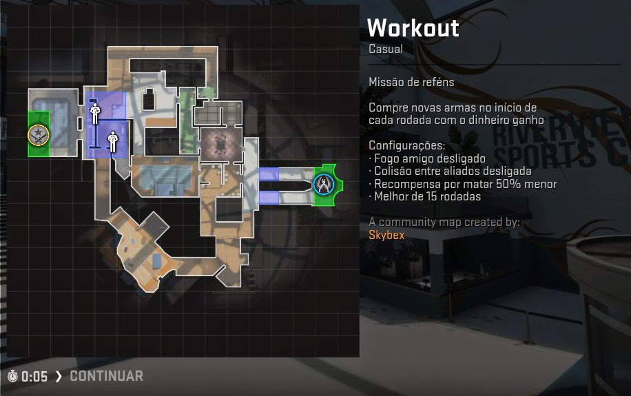 Counter-Strike: Global Offensive War Journal: Mapa Workout