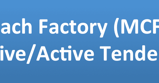 Modern Coach Factory (MCF), Raebareli Live Tenders - eTenders Info